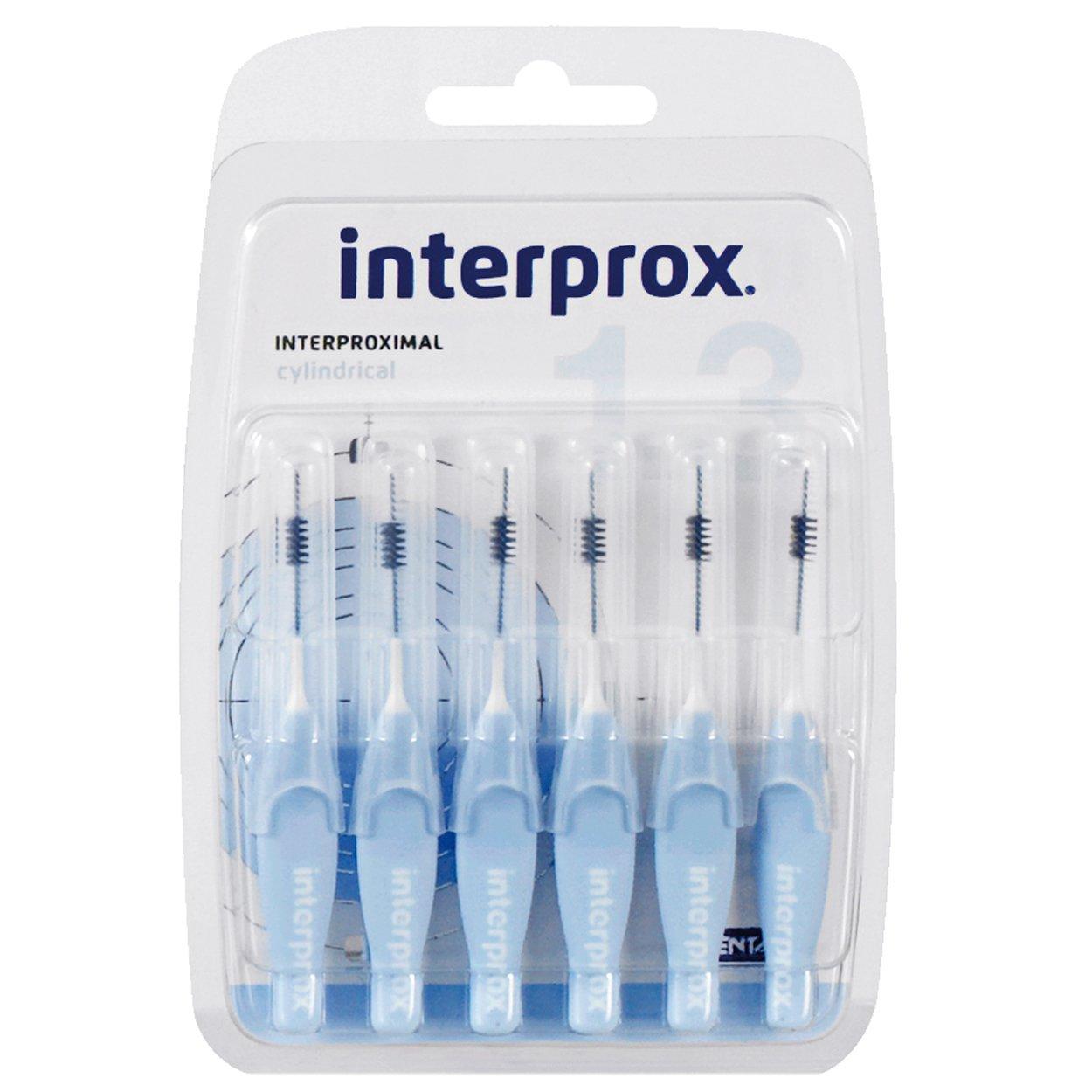 Interprox 4G Interdental Brushes - Light Blue Cylindrical Pack of 6 for ...