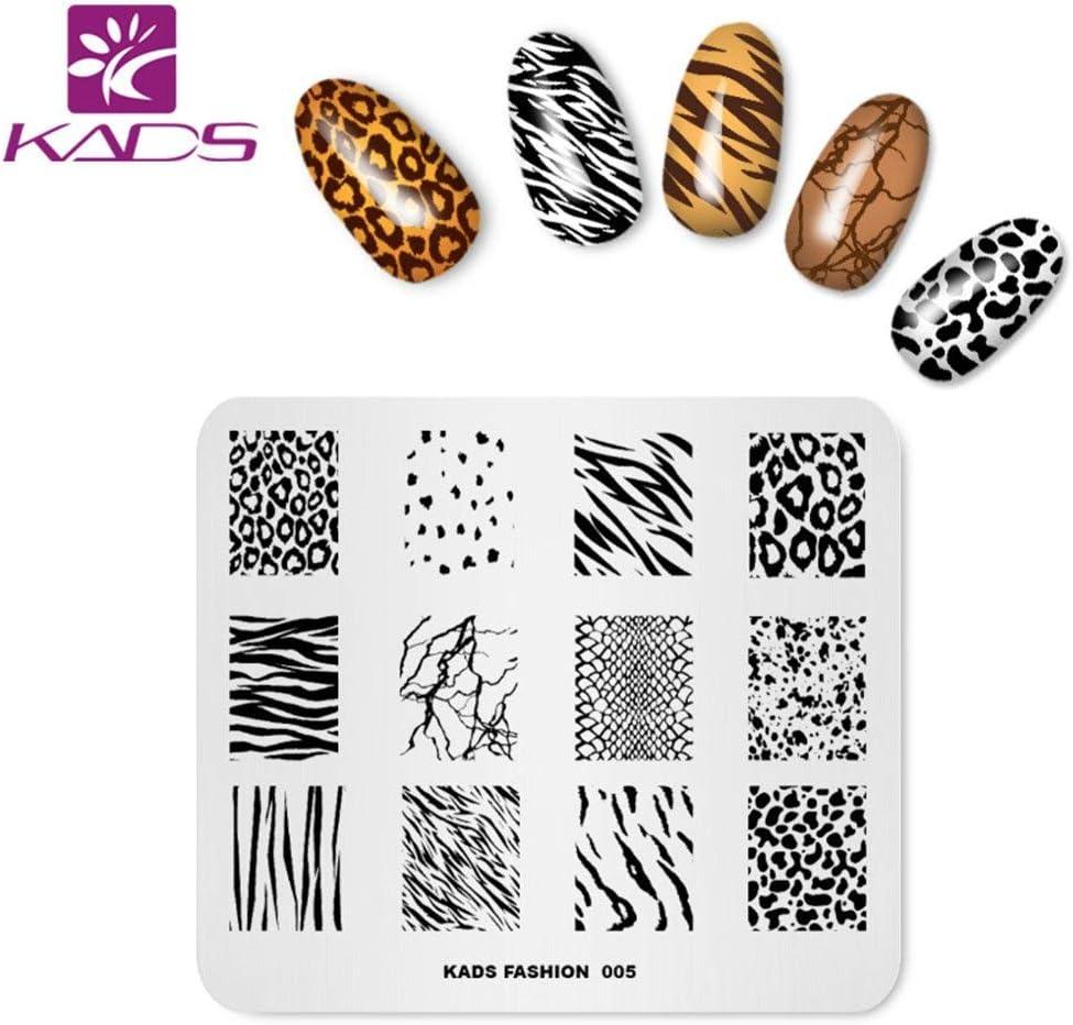 Fashion Nail Stamping Plate - KADS DIY Manicure Stencil Tool (FASHION ...
