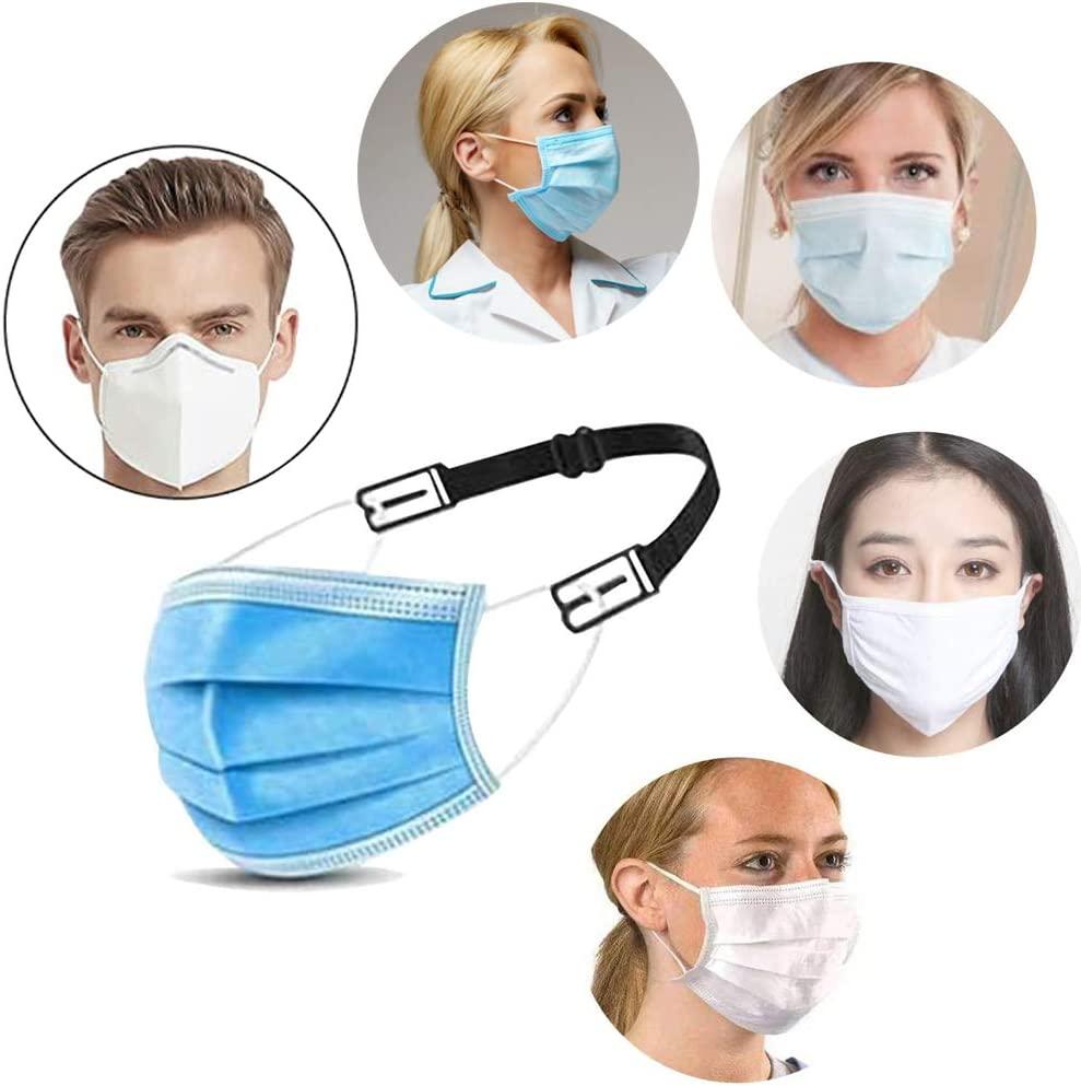 Vooran Mask Extender Strap - Adjustable Clips for Behind Ears (6 pcs ...