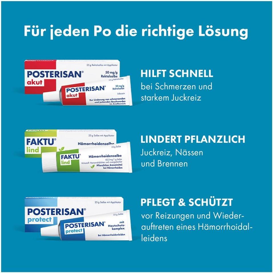 Posterisan Protect Rectal Ointment - Hemorrhoid Relief & Skin ...
