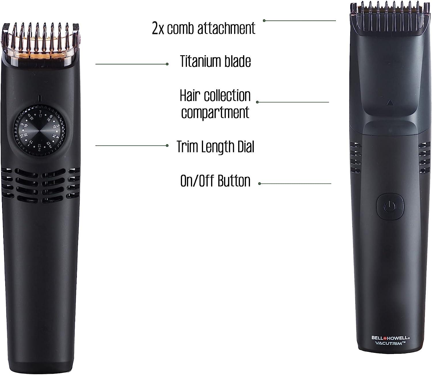Vacutrim Professional Vacuum Hair Trimmer - Cordless Rechargeable ...