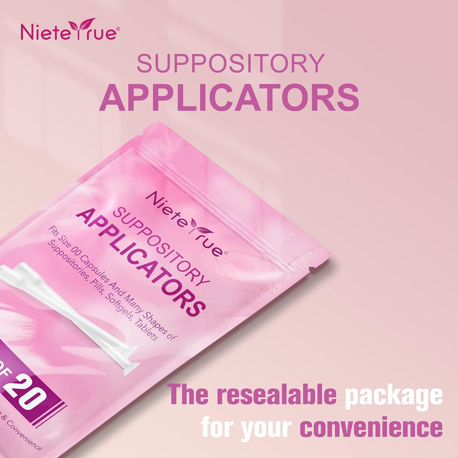 Nieteyrue 20-Pack Disposable Suppository Applicators for Women - Fits ...