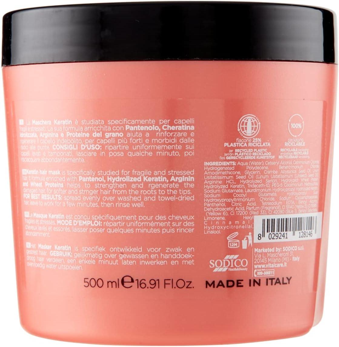 Vitalcare | Keratin - Strengthening Hair Mask for Fragile and Stressed ...
