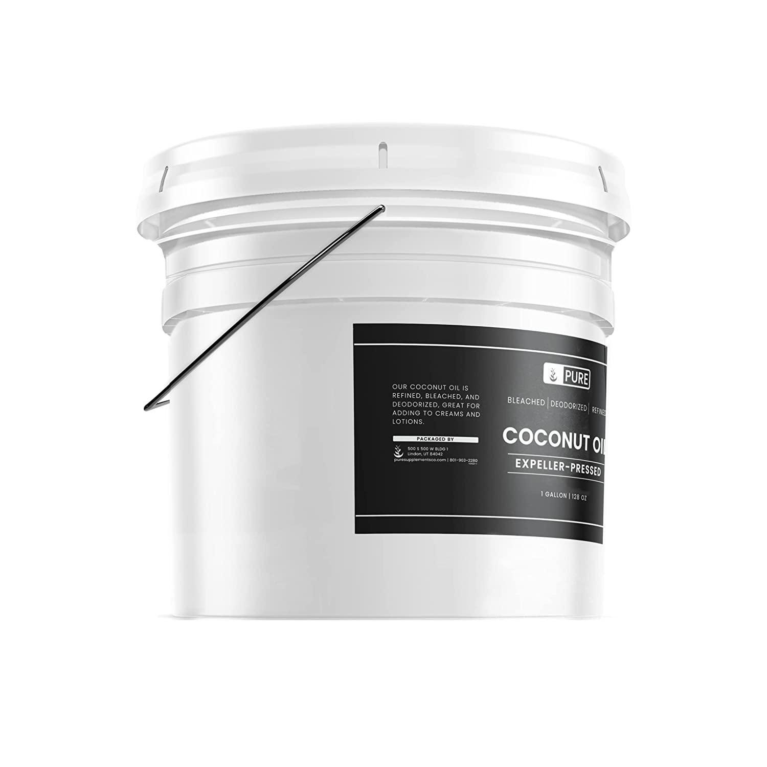 Pure Original Coconut Oil (1 Gallon) - Hexane-Free, Gluten-Free, Non ...