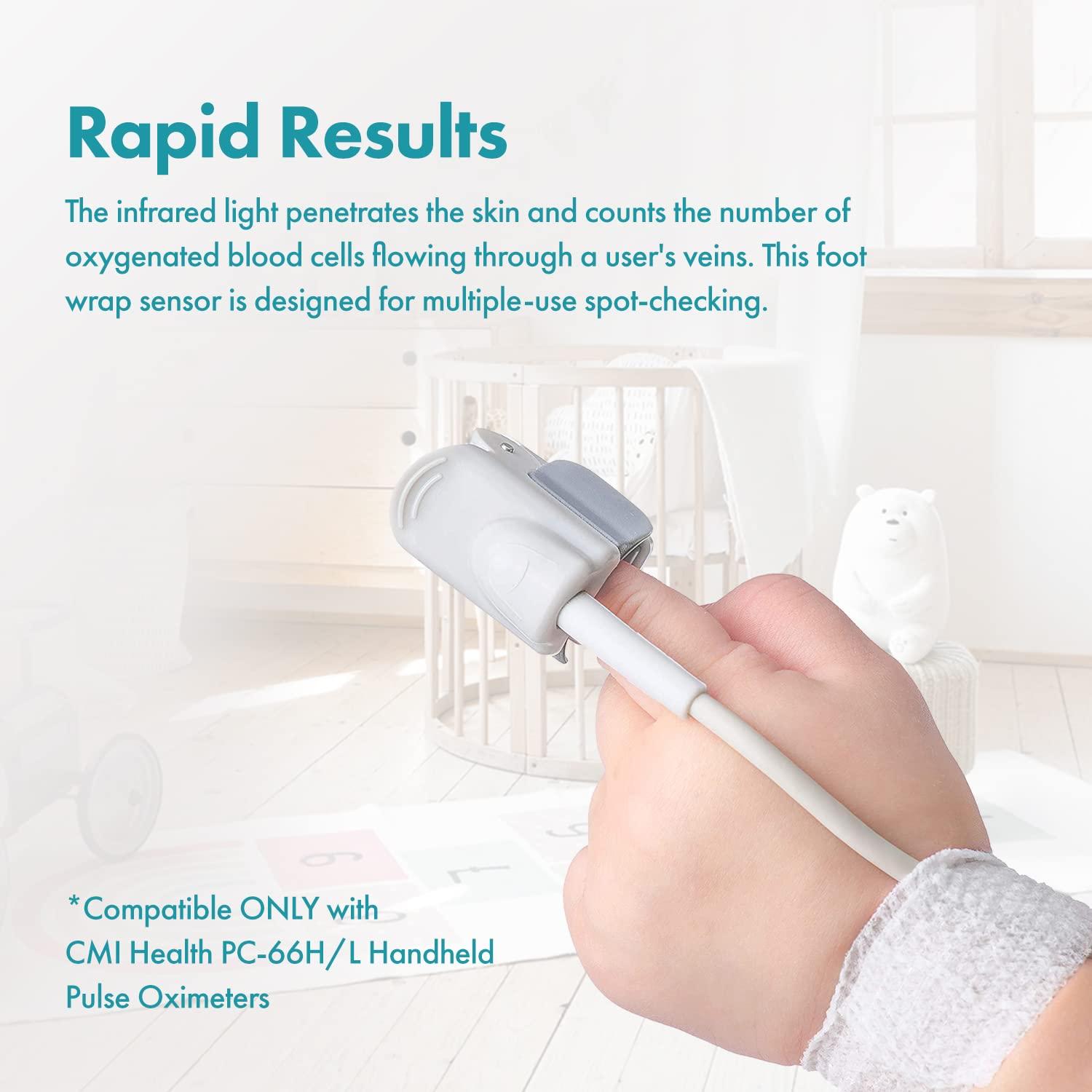 CMI Health Pediatric SpO2 Finger Clip Sensor for Children - Compatible ...