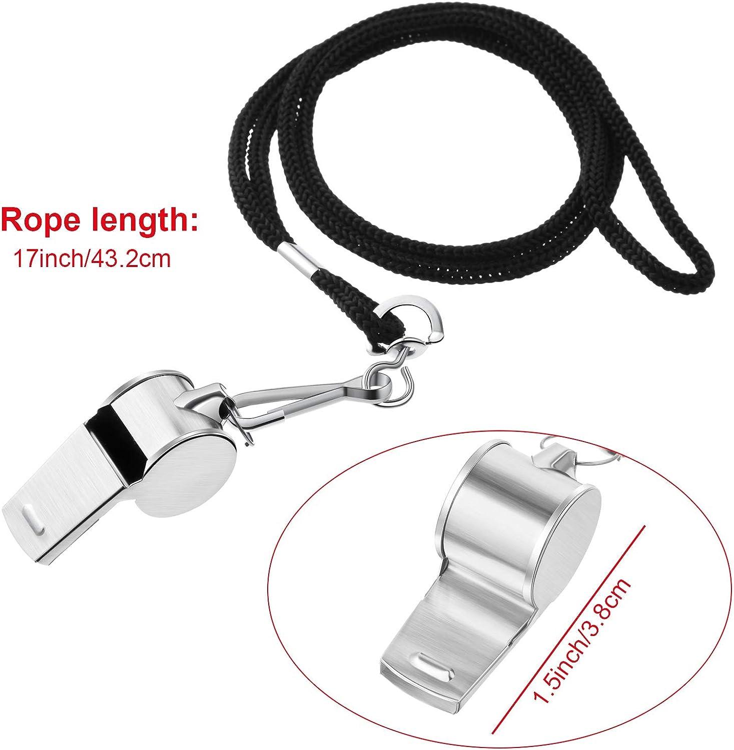 Adjustable Black with White Stripes Soccer Cap & Referee Whistle Set ...