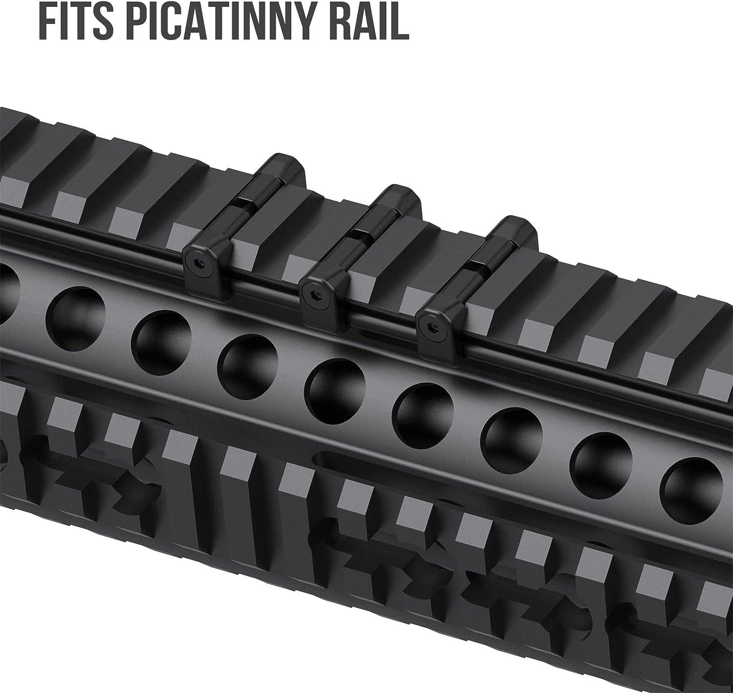 Guardtier CGM908 Picatinny Cable Management Guides 8 Pack - Black ...