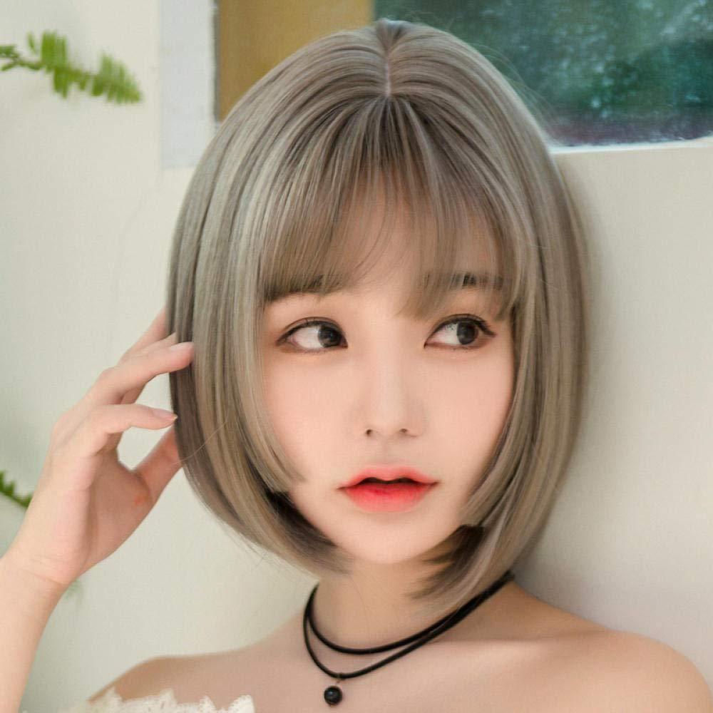 Buy BGHJUE Short Bobo Wig for Women - Stylish Round Face Hairstyle ...