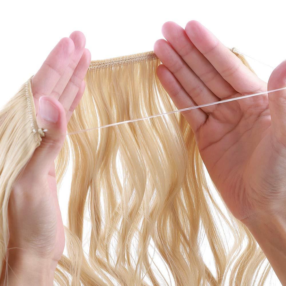 Shop Silk-Co Adjustable Rubber Band Hair Extensions - 50cm Golden ...