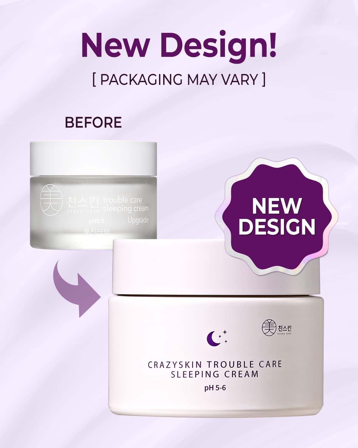 CRAZY SKIN Skin Repair Trouble Care Sleeping Cream 1.76oz | Deep ...