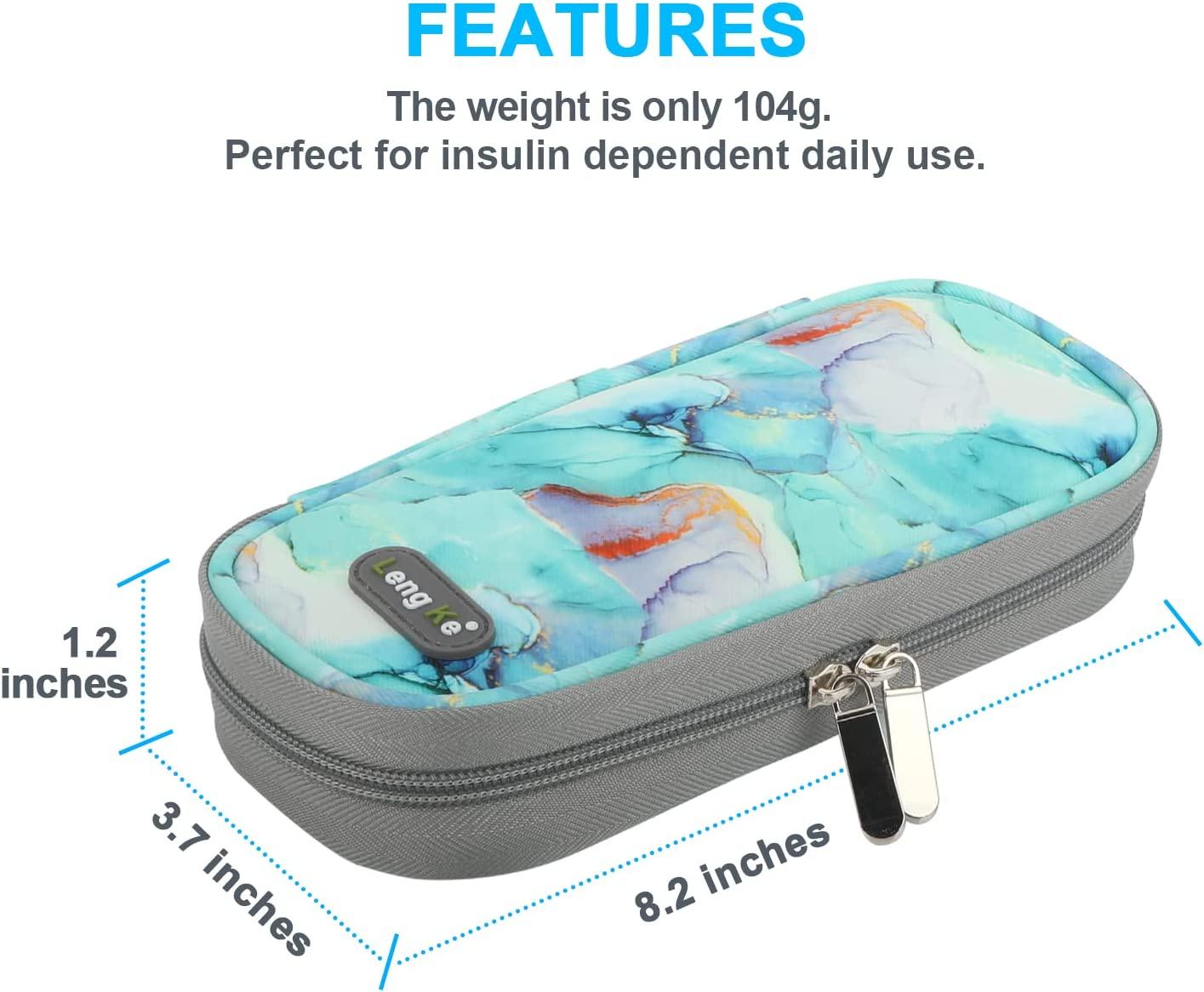 YOUSHARES Insulin Travel Case - Insulated Diabetic Cooling Bag with 2 ...