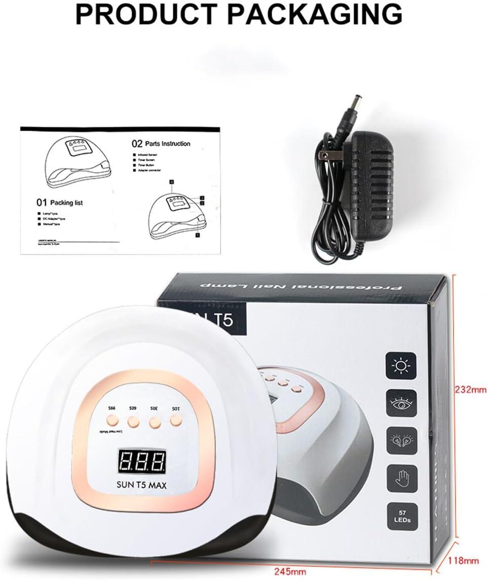 Sanon UV LED Nail Lamp 220W Fast Dryer with 57 LEDs and 4 Timer Presets ...