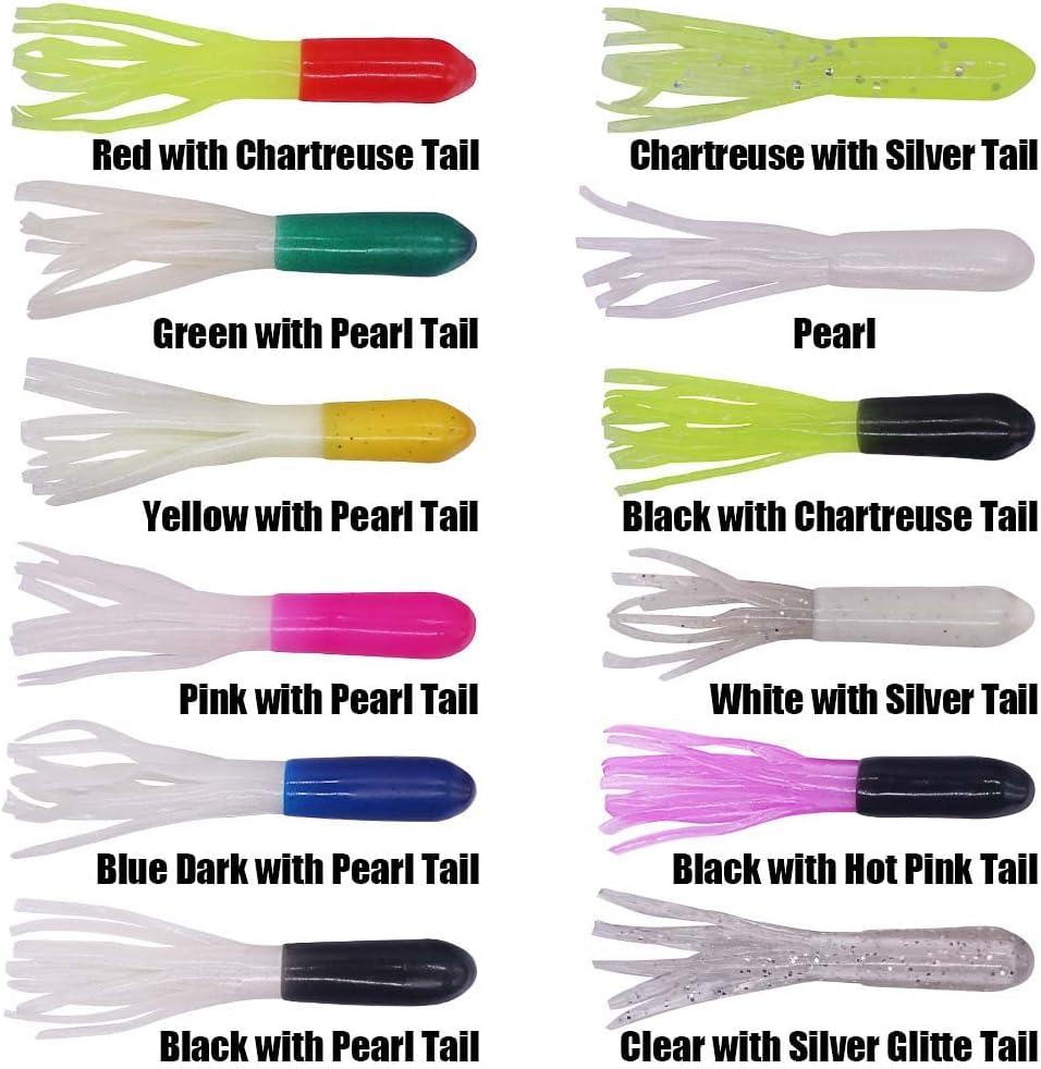 Tube Bait Crappie Lures Tube Jigs Heads Panfish Kit Crappie Bait ...