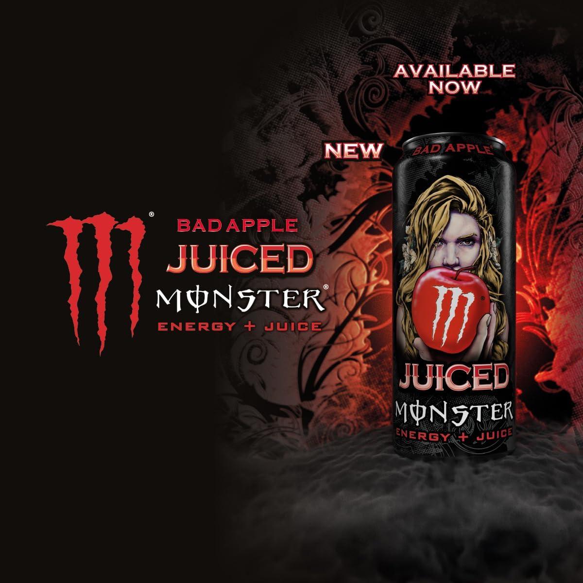 Monster Energy Drink Bad Apple 500ml Cans New Flavour Fresh Stock (12 ...
