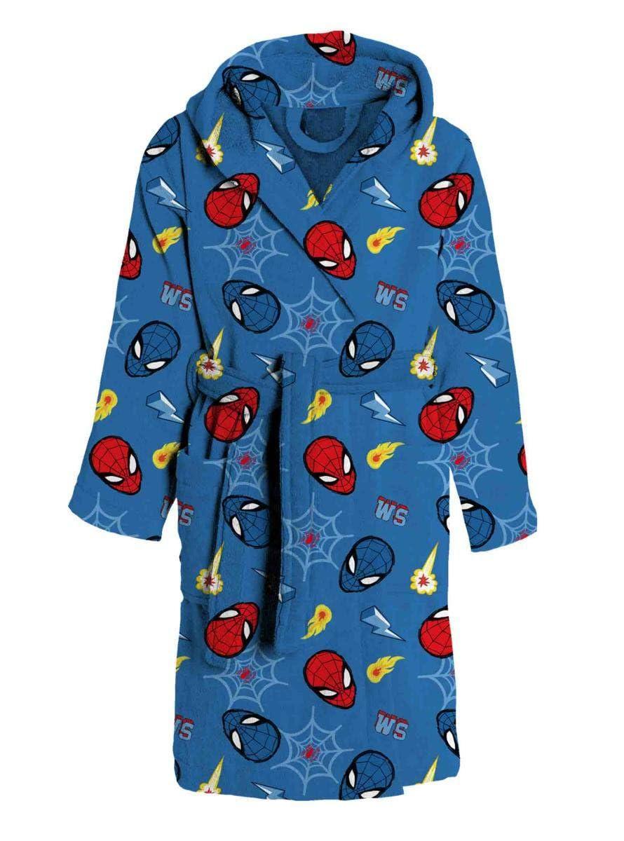 Disney Marvel Spiderman Terry Cloth Bathrobe for Girls Ages 6-7 | Soft ...