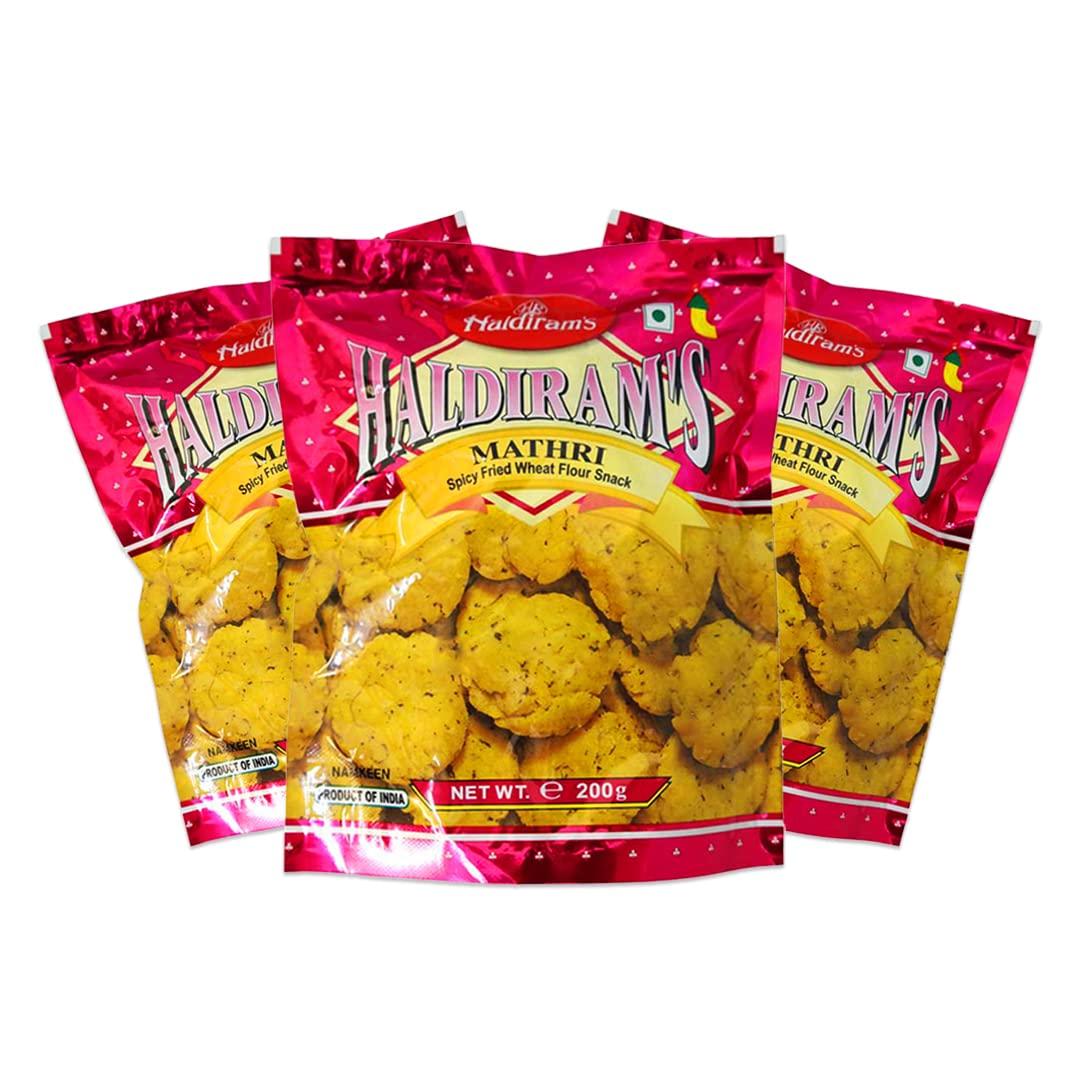 Haldiram's Mathri | 200g | Tea Time Snacks | Traditional Indian Snacks ...