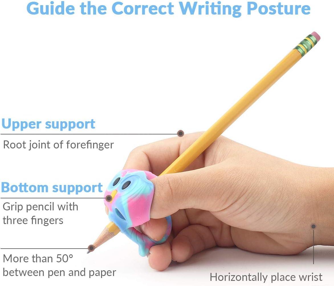 Firesara Original Owl Pencil Writing Aid - Ergonomic 3-Finger Sets for ...