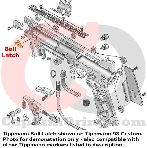 Captain O-Ring Tippmann Ball Detent Latch (98, A5, X7) - 6 Pack | Buy ...