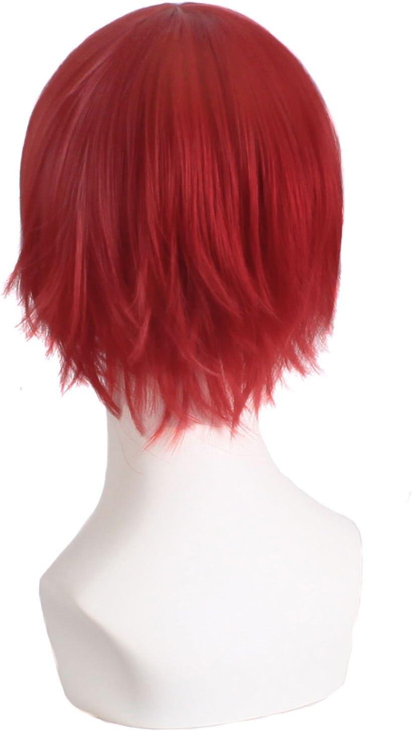 MapofBeauty 12 / 30cm Red Short Wig - Cosplay & Role Play Hairpiece ...