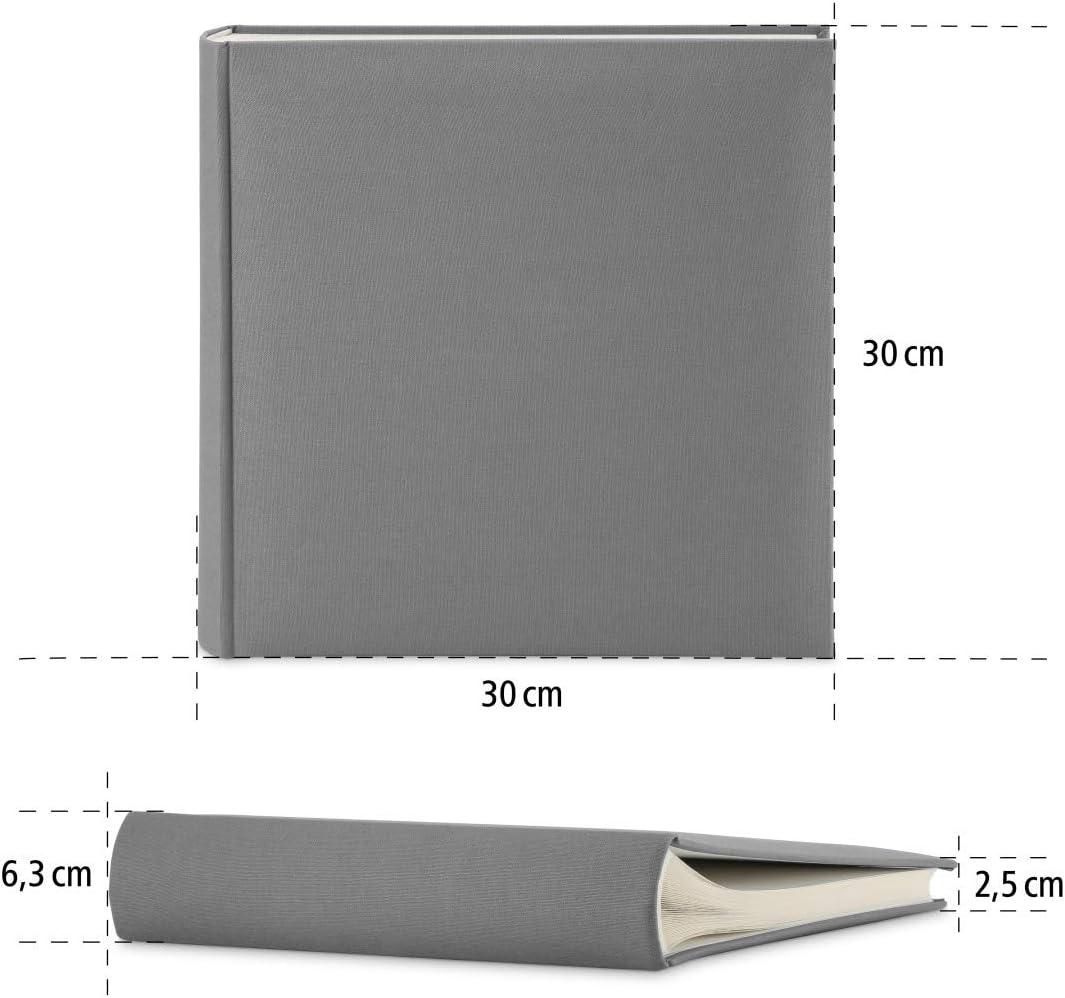 Hama Jumbo Album Linen Gray 30x30 cm - Stylish Grey Photo Album | Buy ...