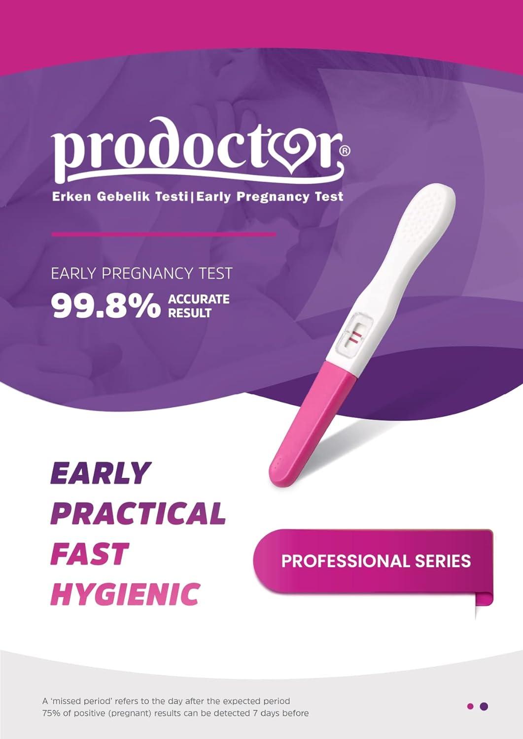 Prodoctor Early Pregnancy Tests Pack of 3 - Home Kit One Step Tests ...
