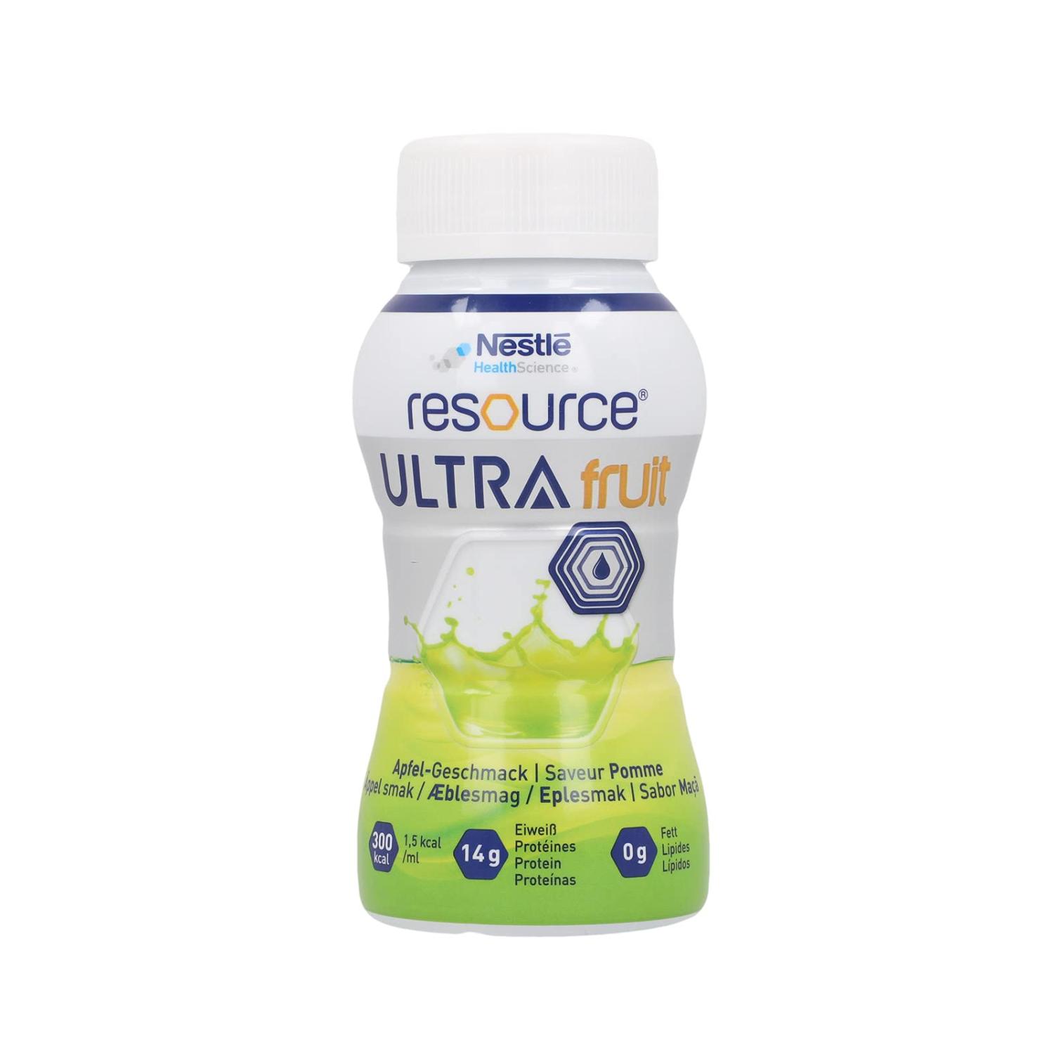 Nestl Health Science Resource Ultra Fruit Apple - Pack of 4 (200 ml) | Premium Nutritional Drink ...