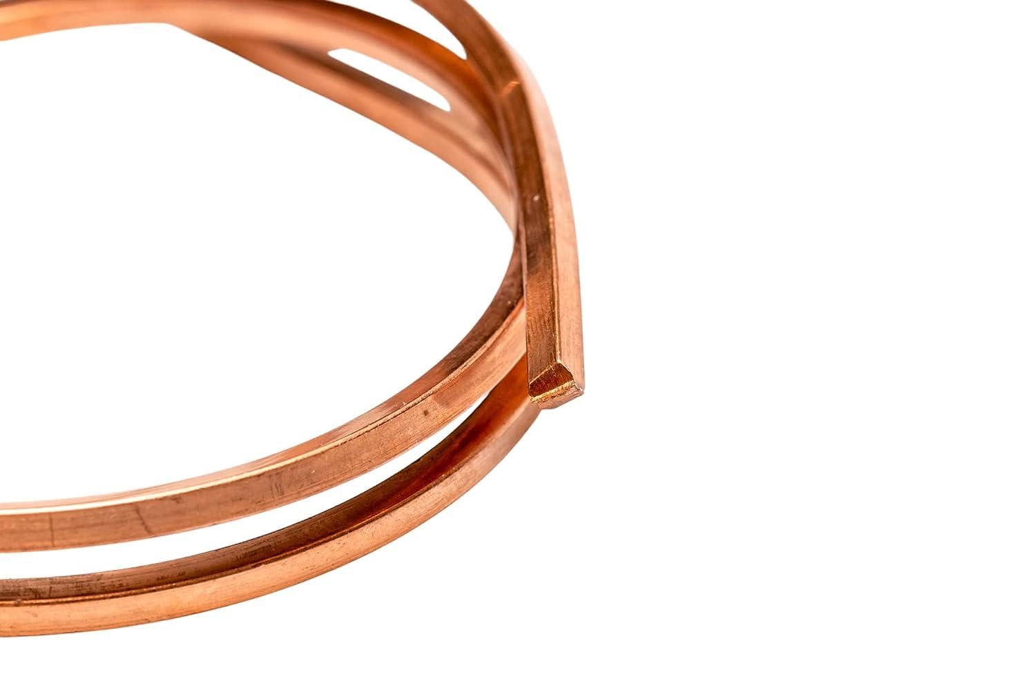 10FT Craft Wire 12 Gauge Square Pure Copper Dead Soft CDA #110 Made in ...