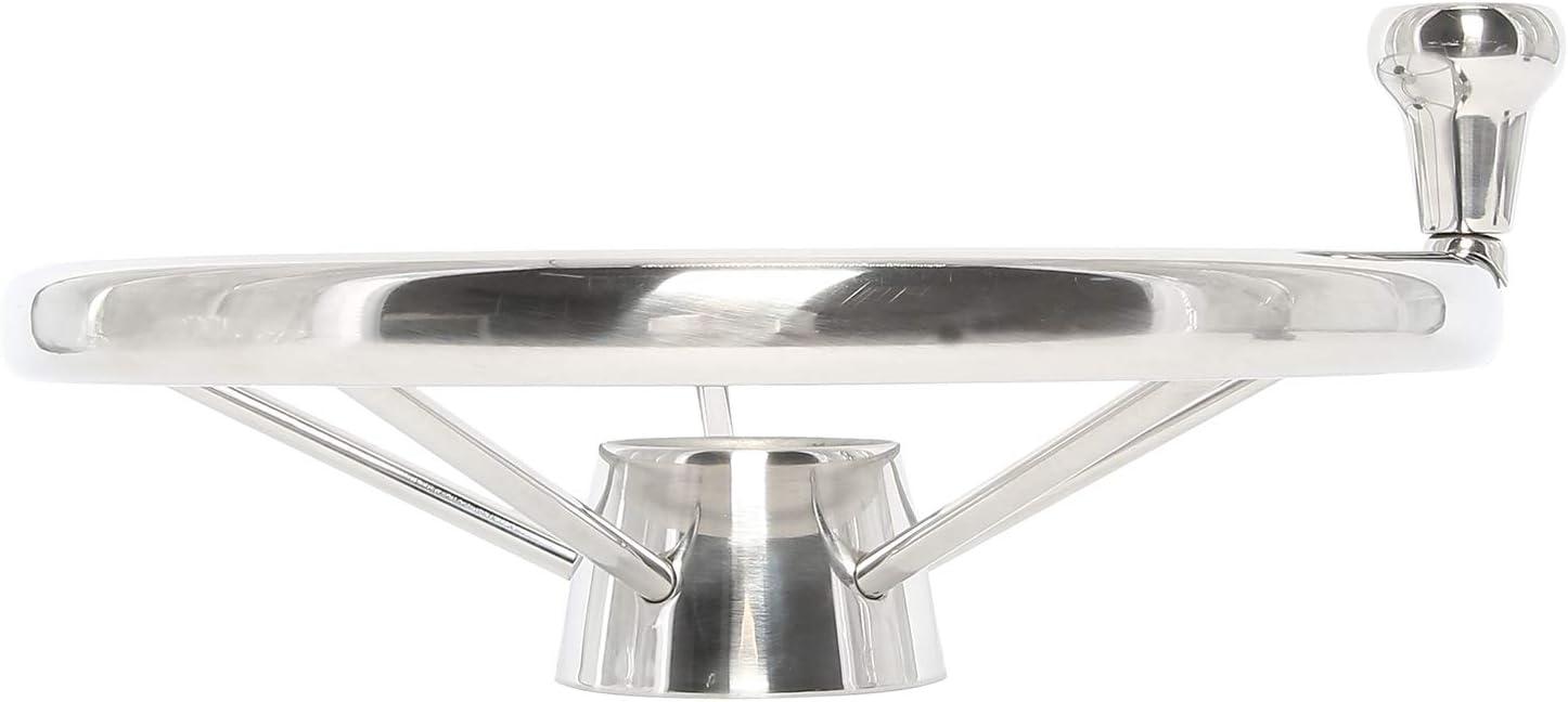 Yaegarden 5 Spoke Stainless Steel Marine Boat Steering Wheel with Big ...