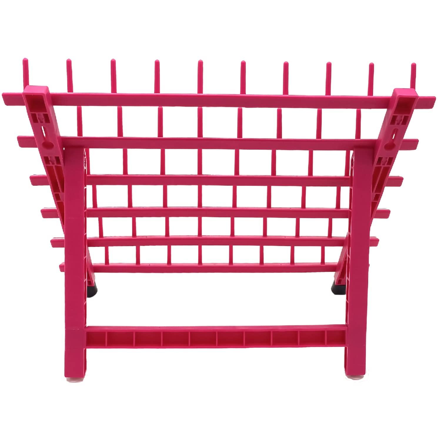 Braiding Hair Rack - Hair Braiding Rack with 60 Pegs Standing Hair ...