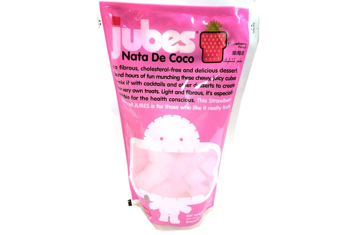 Strawberry Jubes Nata De Coco 12.7oz - Pack of 3 - Delicious ...