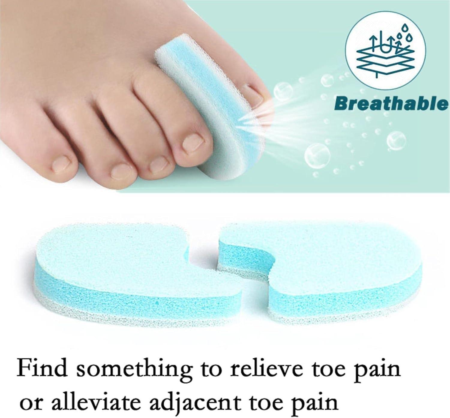 Haosem Foam Toe Separator 2 Pieces for Overlapping Toes & Hammer Toe ...