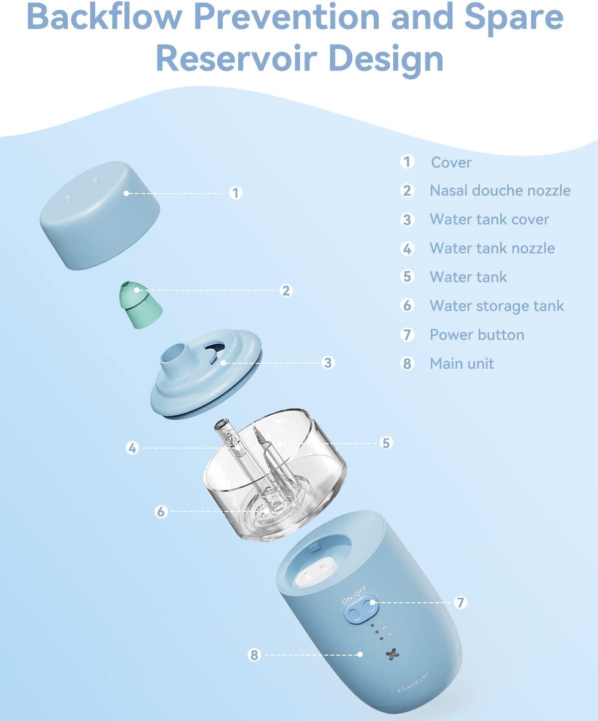 Cordless Nasal Care Sinus Cleaner Machine for Kids - Electric Neti Pot ...