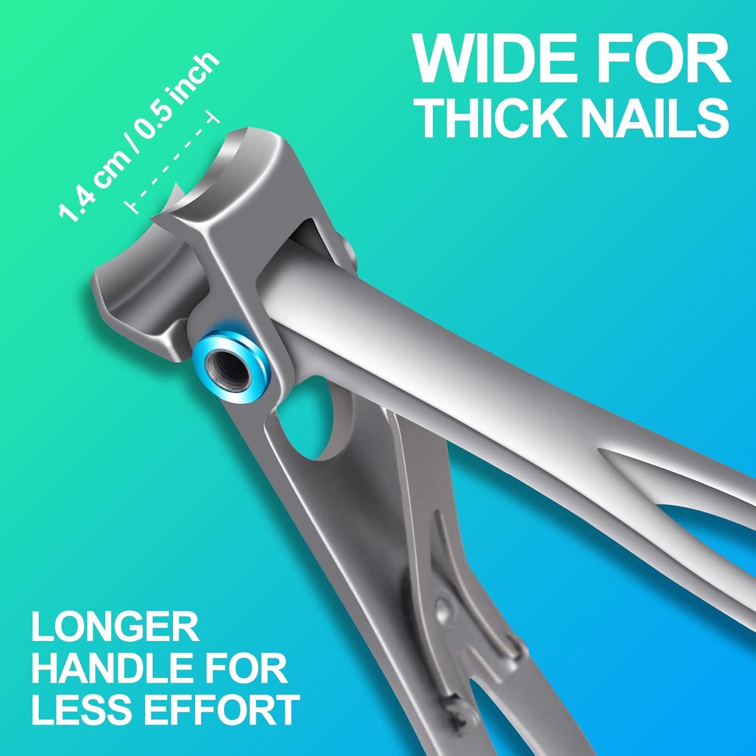 7PCS Toenail Clippers Set for Thick & Ingrown Nails - Professional Podiatrist Nail Cutter ...