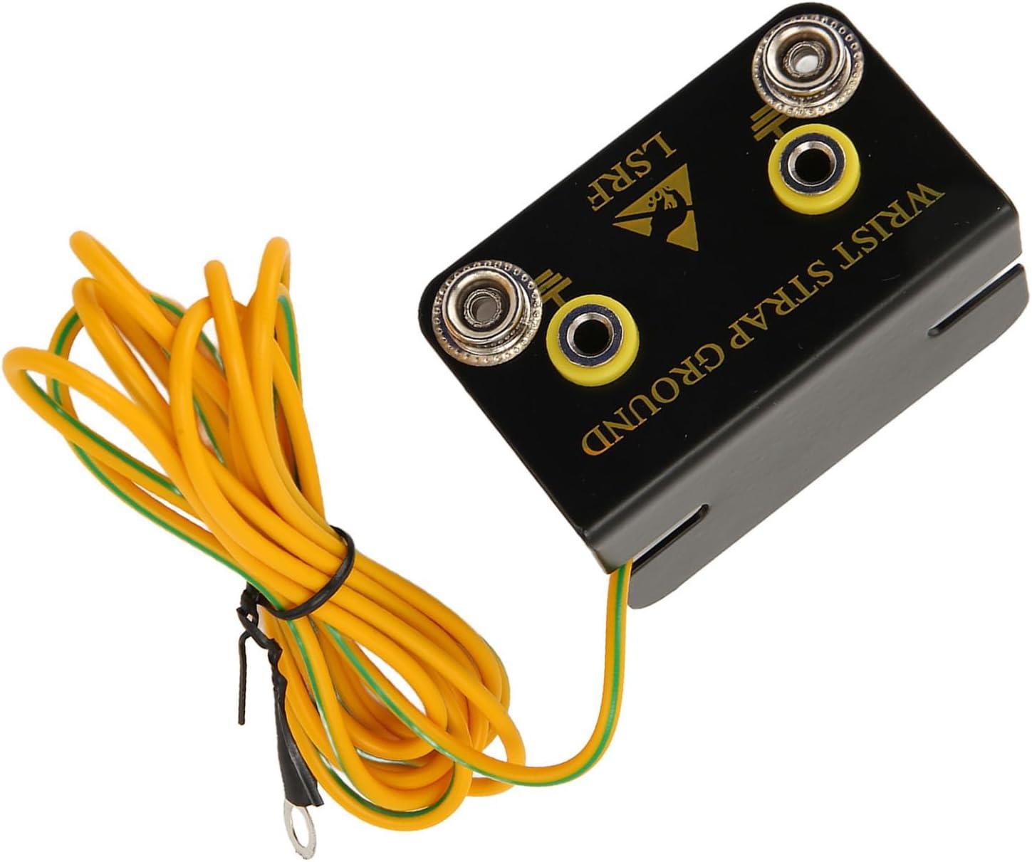 2-Hole Grounding Plug for ESD Wristbands | Antistatic Socket with 1.6M ...