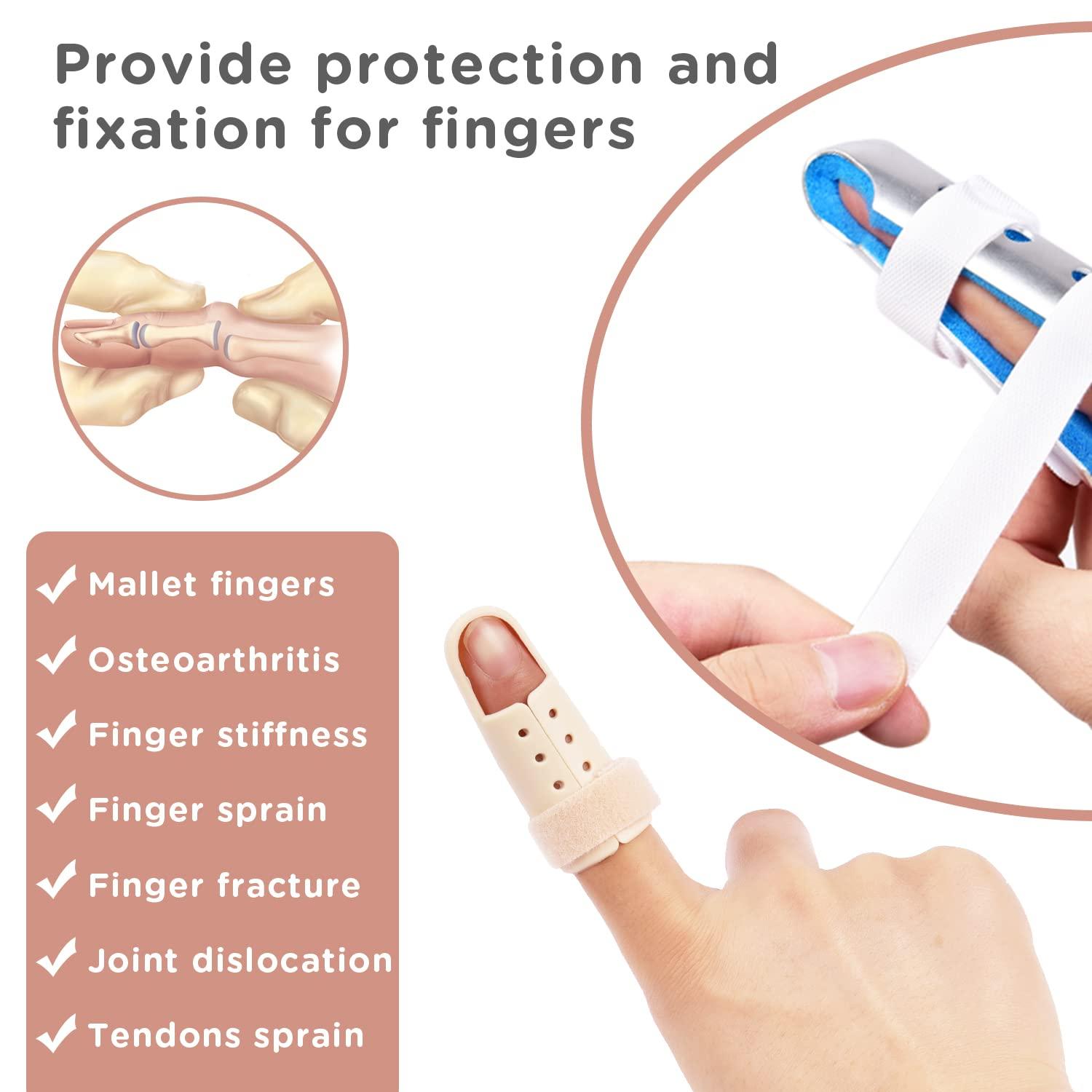 Sopito Finger Splint Set for Broken Fingers - 7PCS Finger Support Brace ...