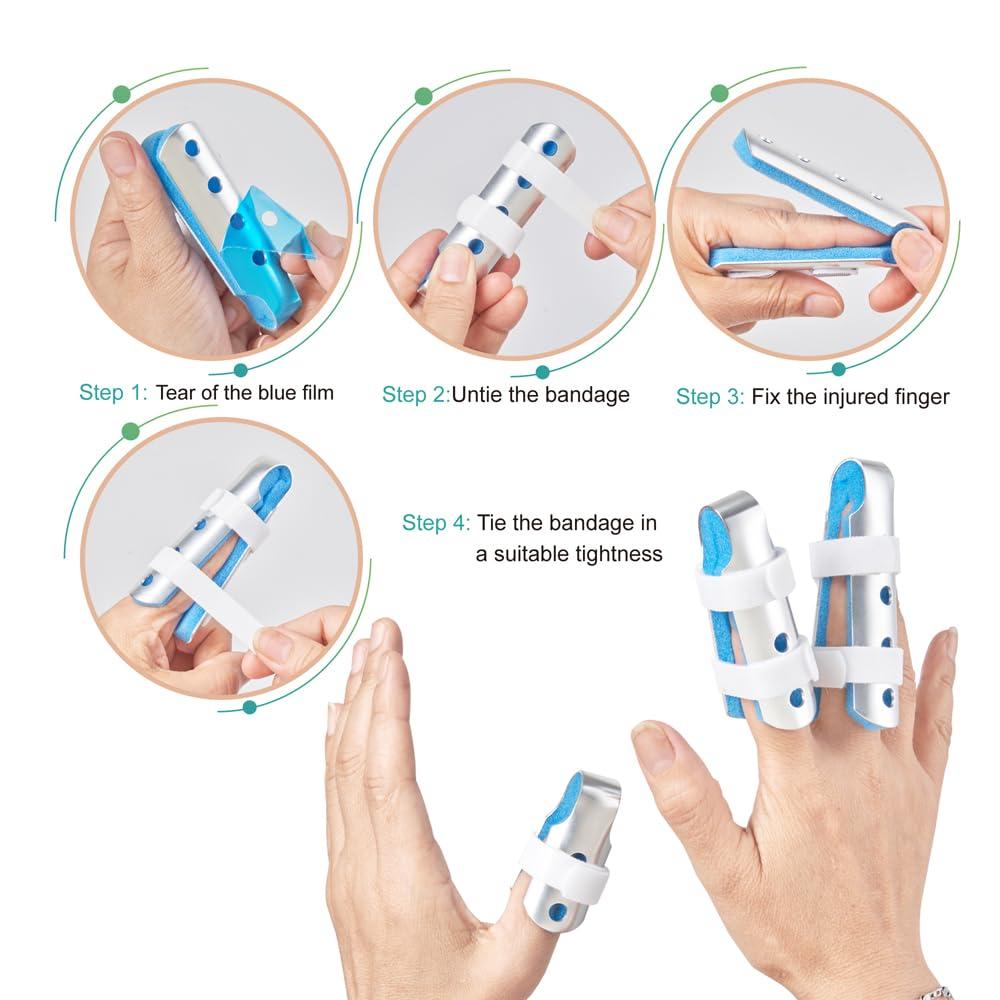 Buy Finger Splint for Trigger Mallet & Joint Pain Relief | Thumb Middle ...