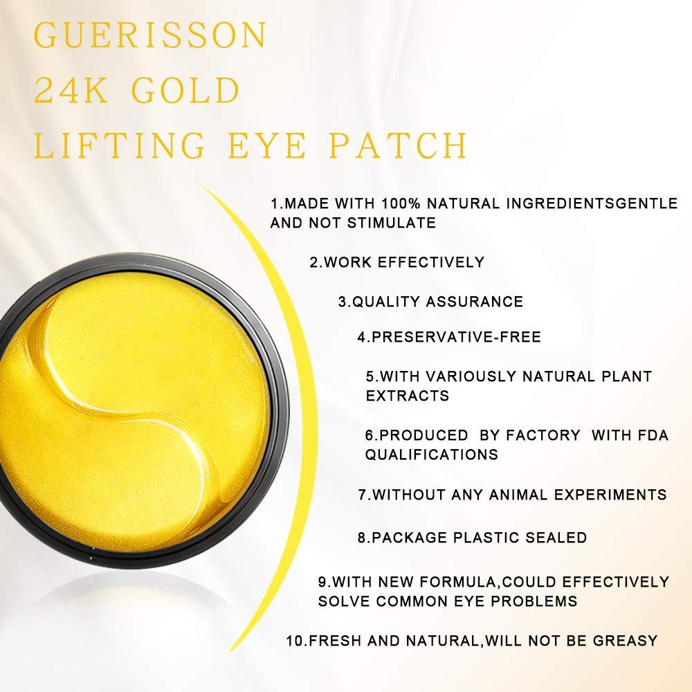 TEME 24k Gold Under Eye Patches - Anti-Aging Collagen & Hyaluronic Acid ...