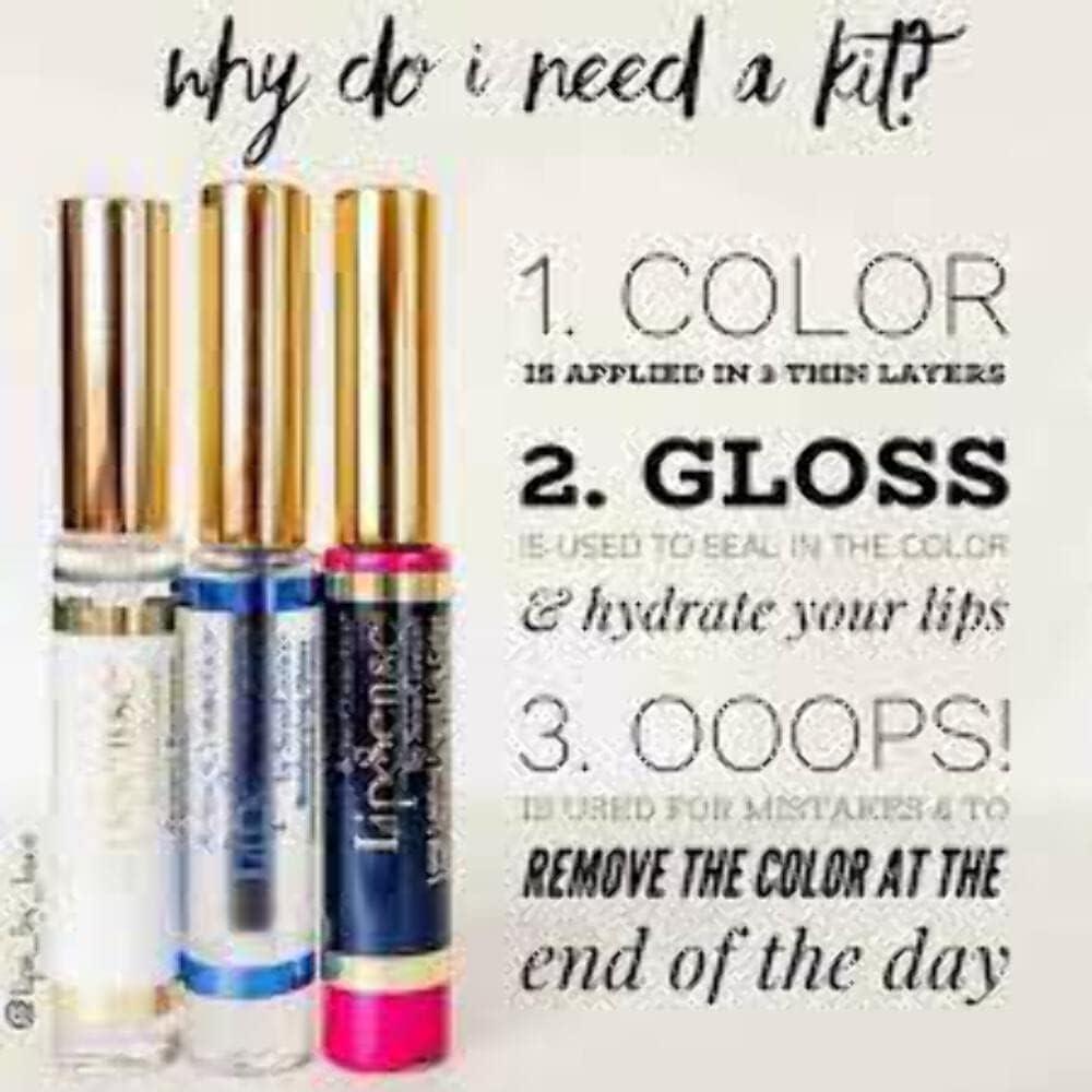 Bella Lipsense + Glossy Gloss Bundle - Long-lasting Lip Color with High ...