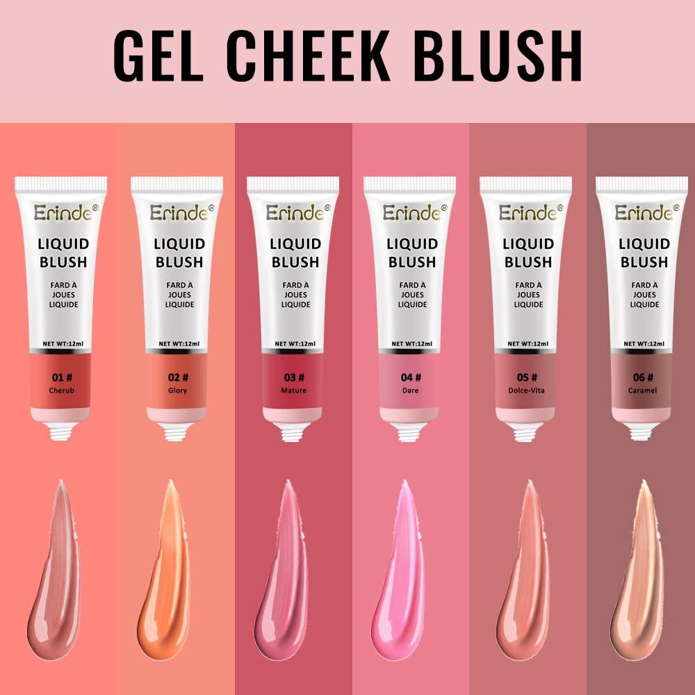Erinde Gel Cream Blush Makeup 03#Mature - Dewy Finish, Lightweight ...