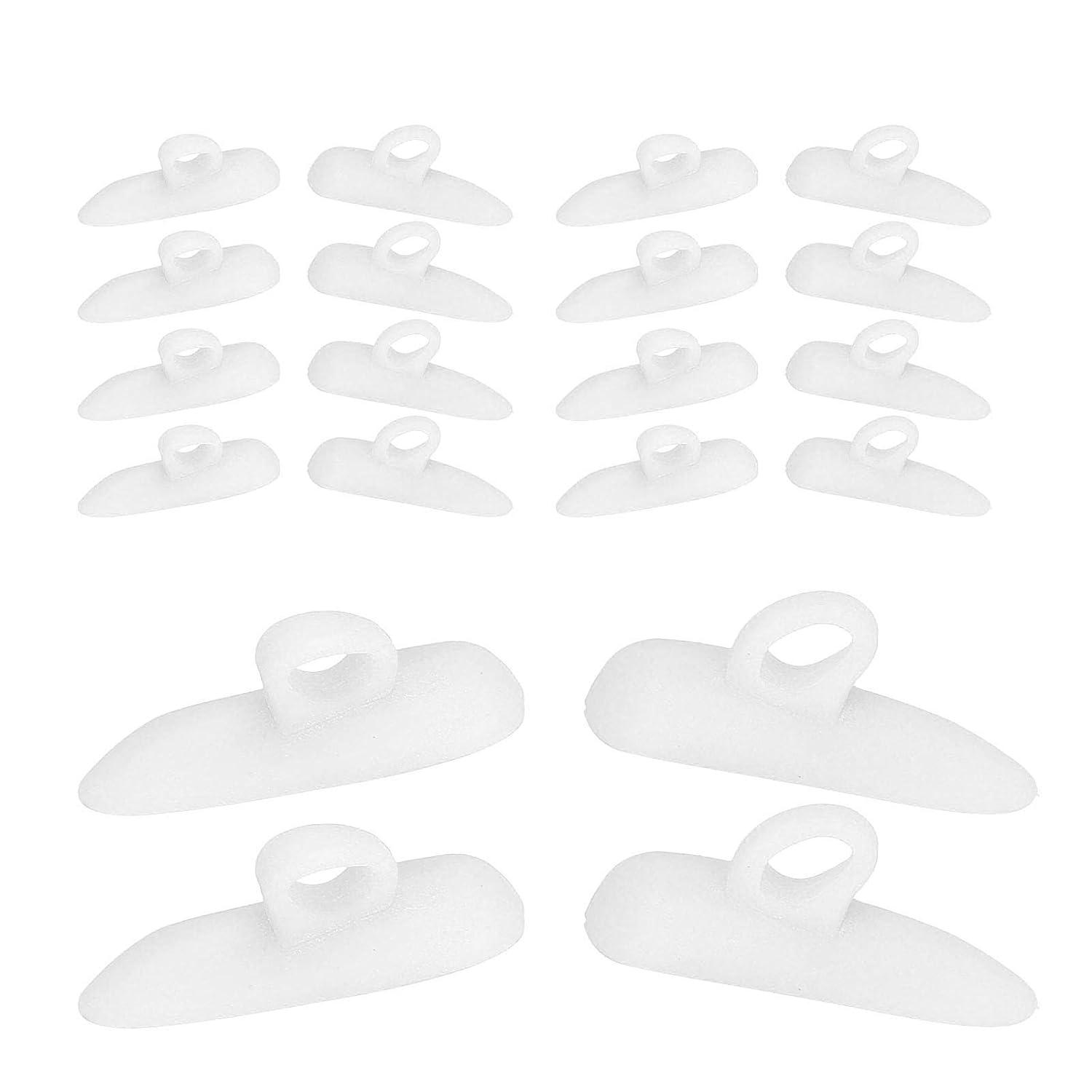 Hammer Toe Cushions Pad SEBS Corrector - 10 Pairs White Toe Separator ...