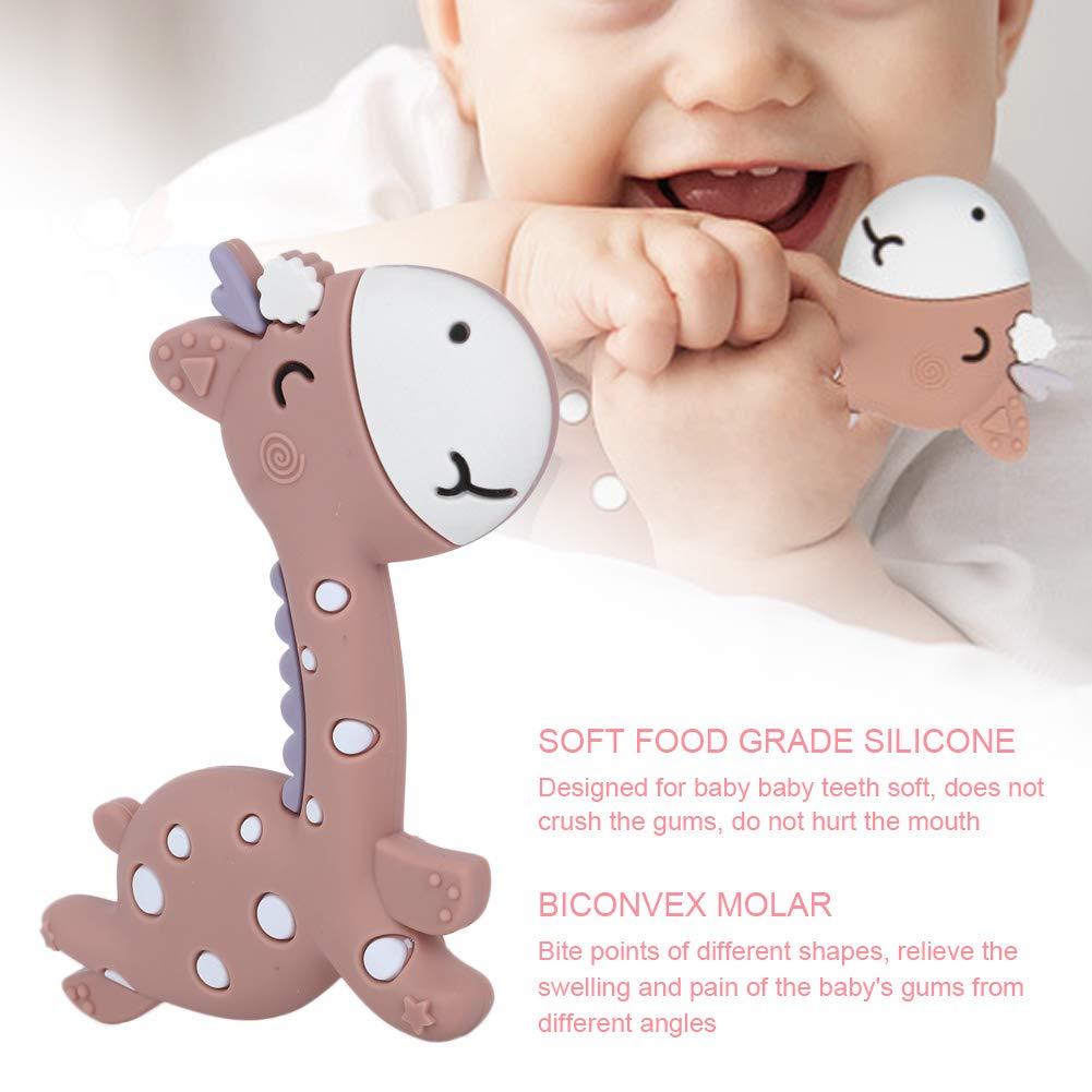 Cartoon Silicone Baby Bite Ring - Calming Teething Toy for Girls & Boys ...