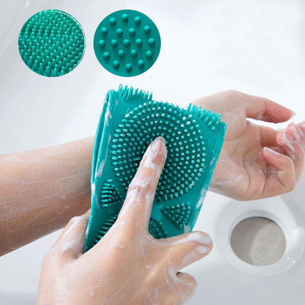 Silicone Body Scrubber Shower Strap for Men and Women - Easy-to-Clean ...