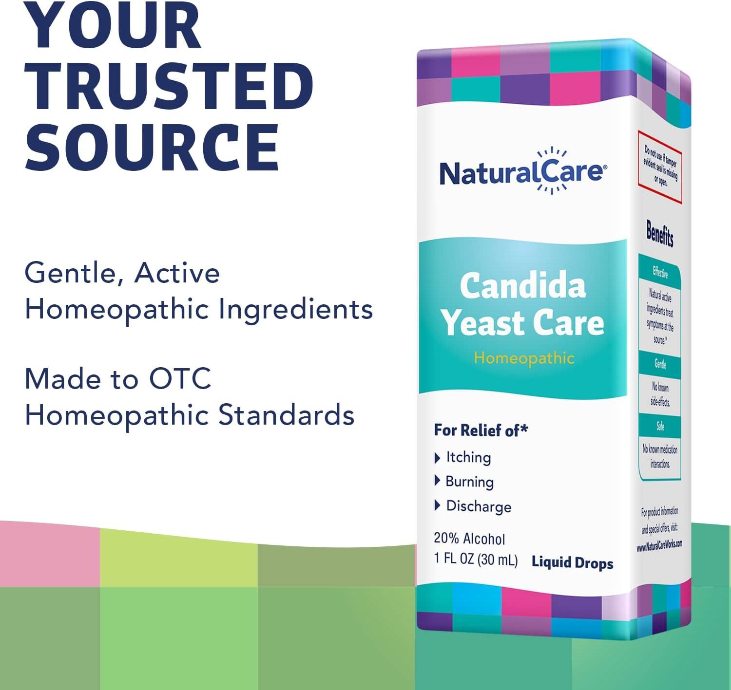 NaturalCare Candida Yeast Care Drops - Homeopathic Treatment for Yeast ...