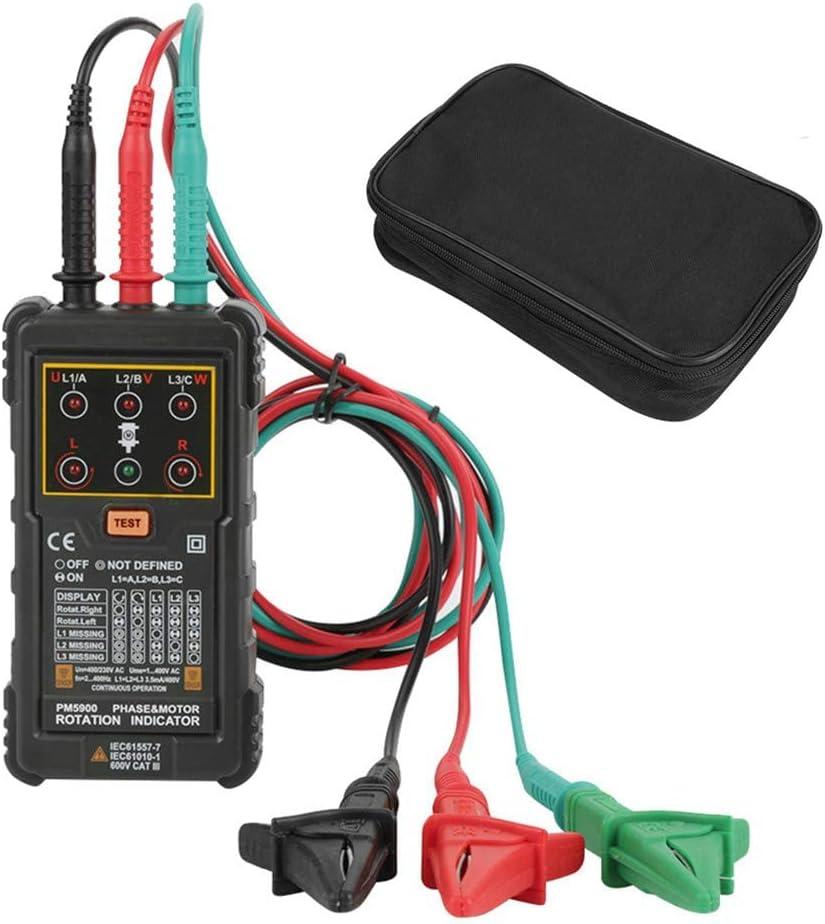 Tester Motor Rotation Indicator Portable Handheld Three-Phase Sequence ...