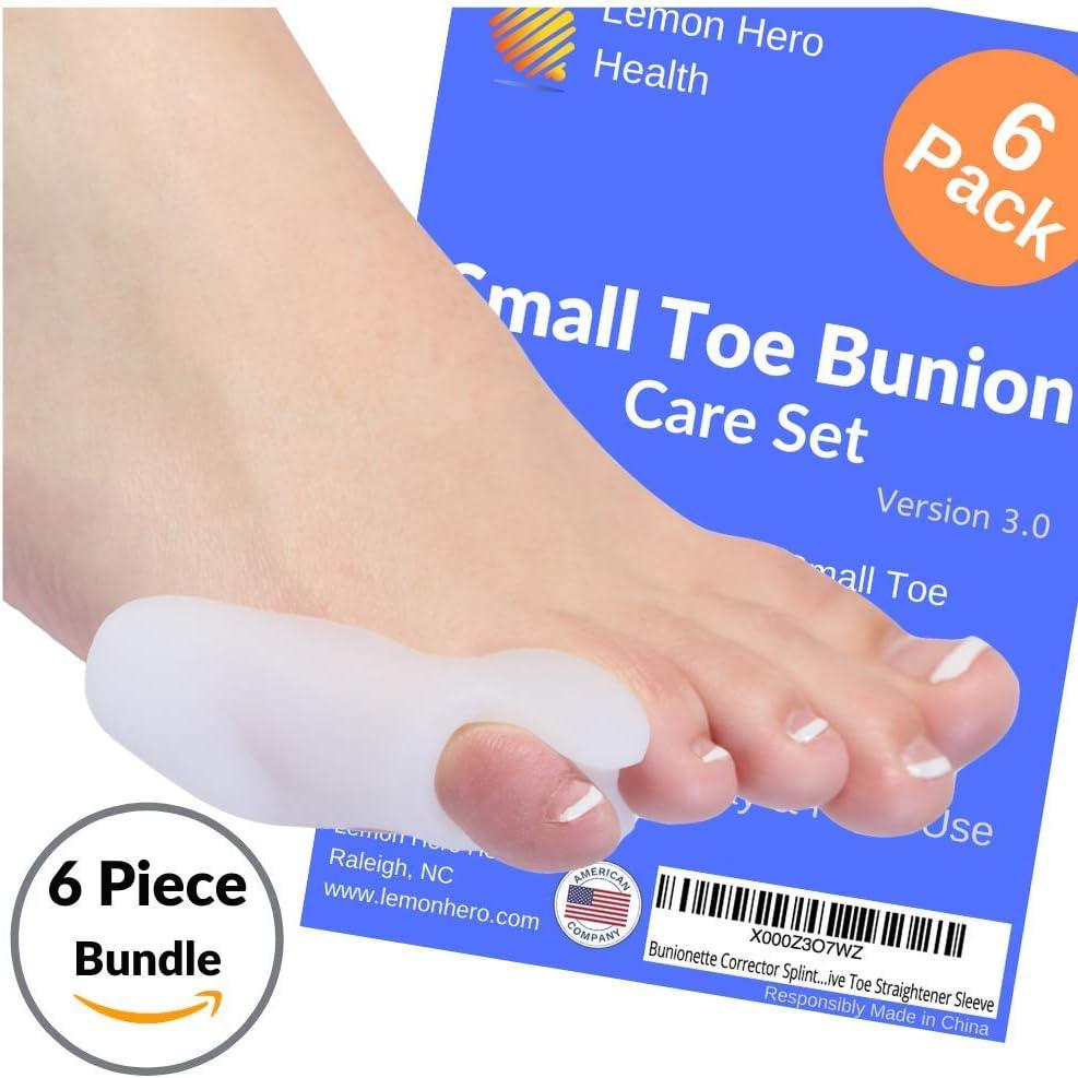 Bunionette Corrector Pads - 6-Pack Pinky Toe Tailors Bunion Relief ...