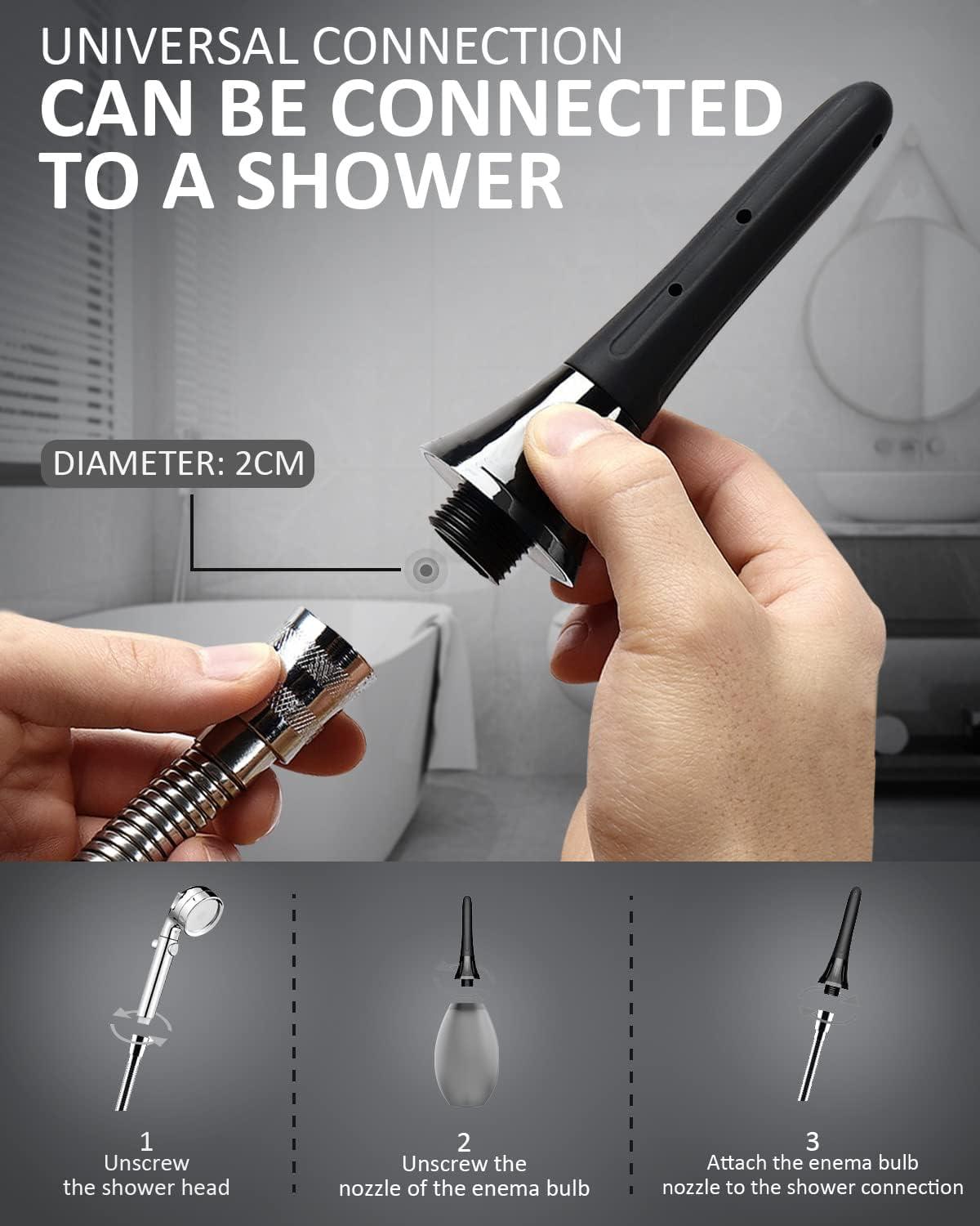 Buy Enema Douche Anti Back-Flow Kit | Reusable Vaginal Cleaner for Men ...