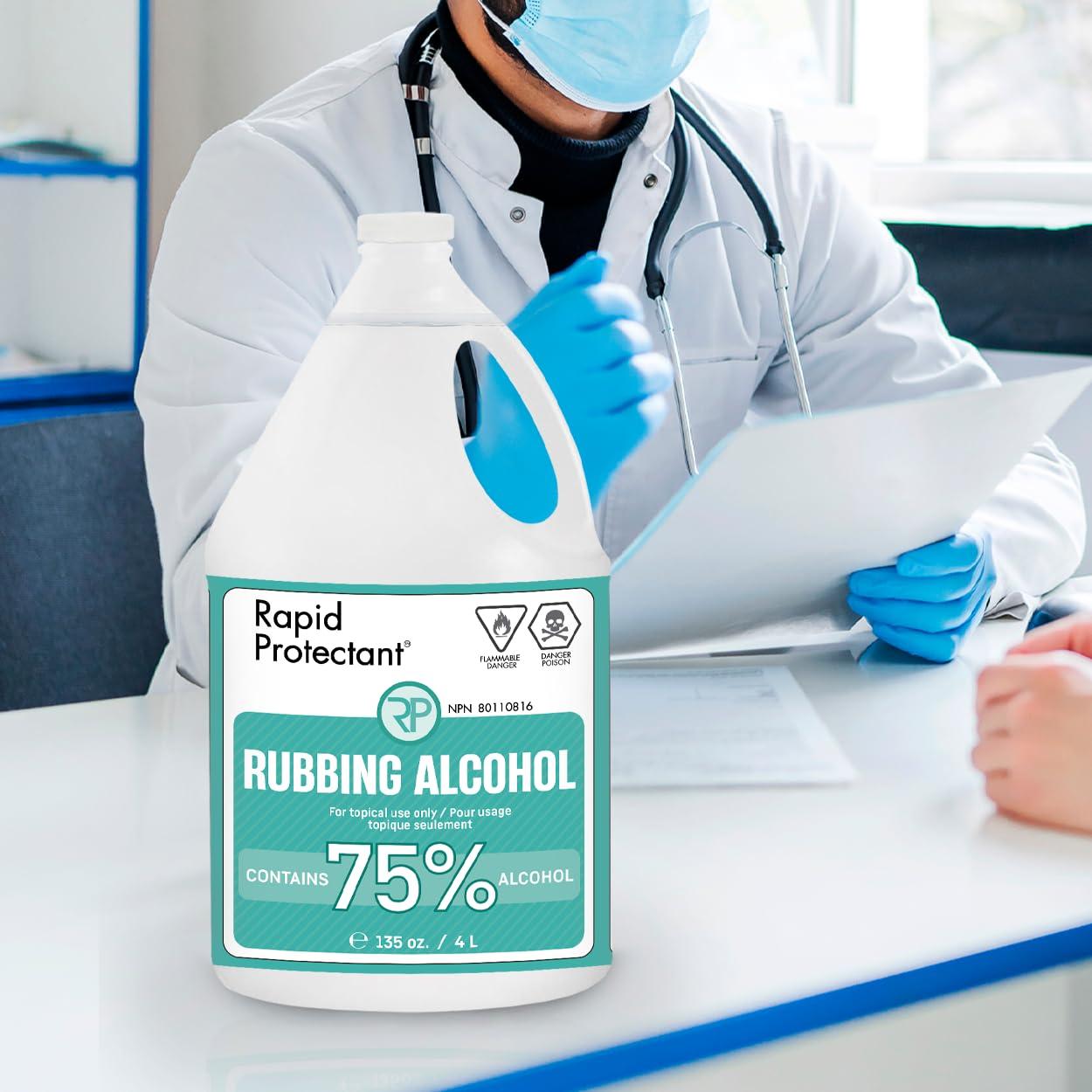 75% Isopropyl Alcohol 4L - Made in Canada - 4L USP Grade Isopropyl ...