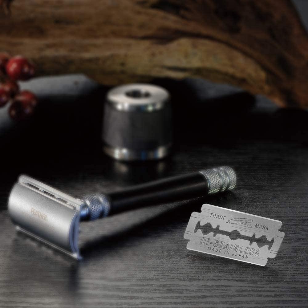 Feather Double Edge Safety Razor Blades - 100 Count, 10 Packs of 10 ...