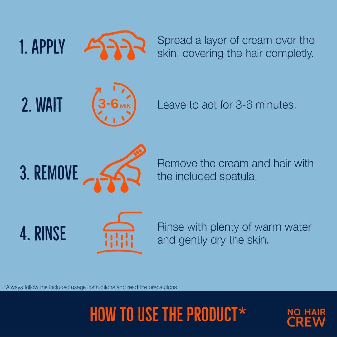 No Hair Crew Instructions