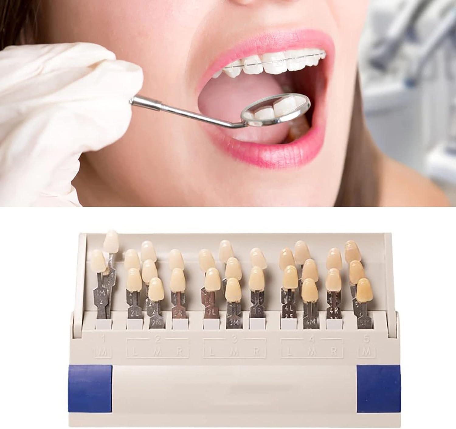 Porcelain Teeth Whitening Shade Guide Set - 29 Colors Tooth Bleaching ...